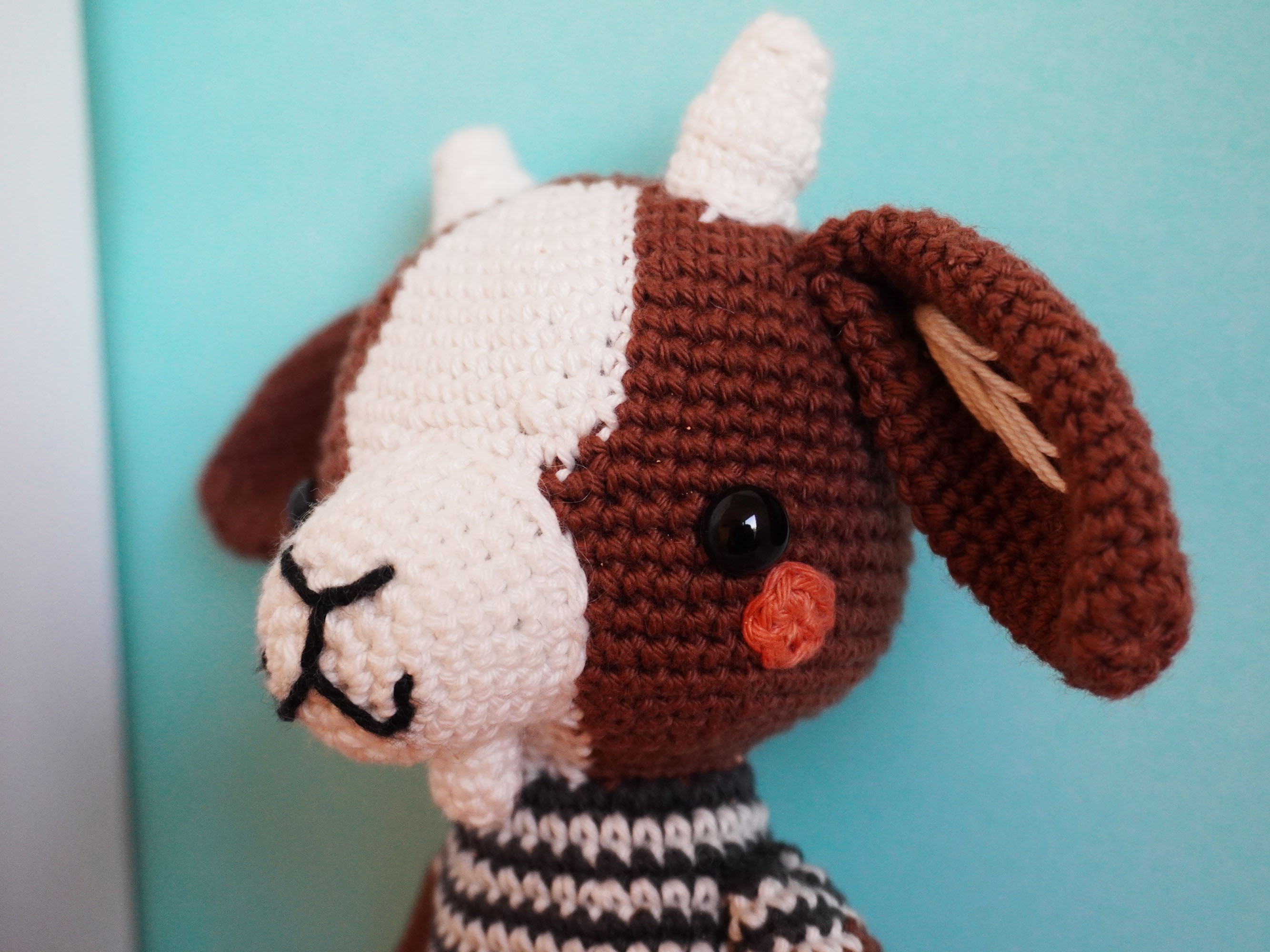 Goat Billy Goat He-goat Crochet Animal Cuddly Toy Stuffed Animal ...