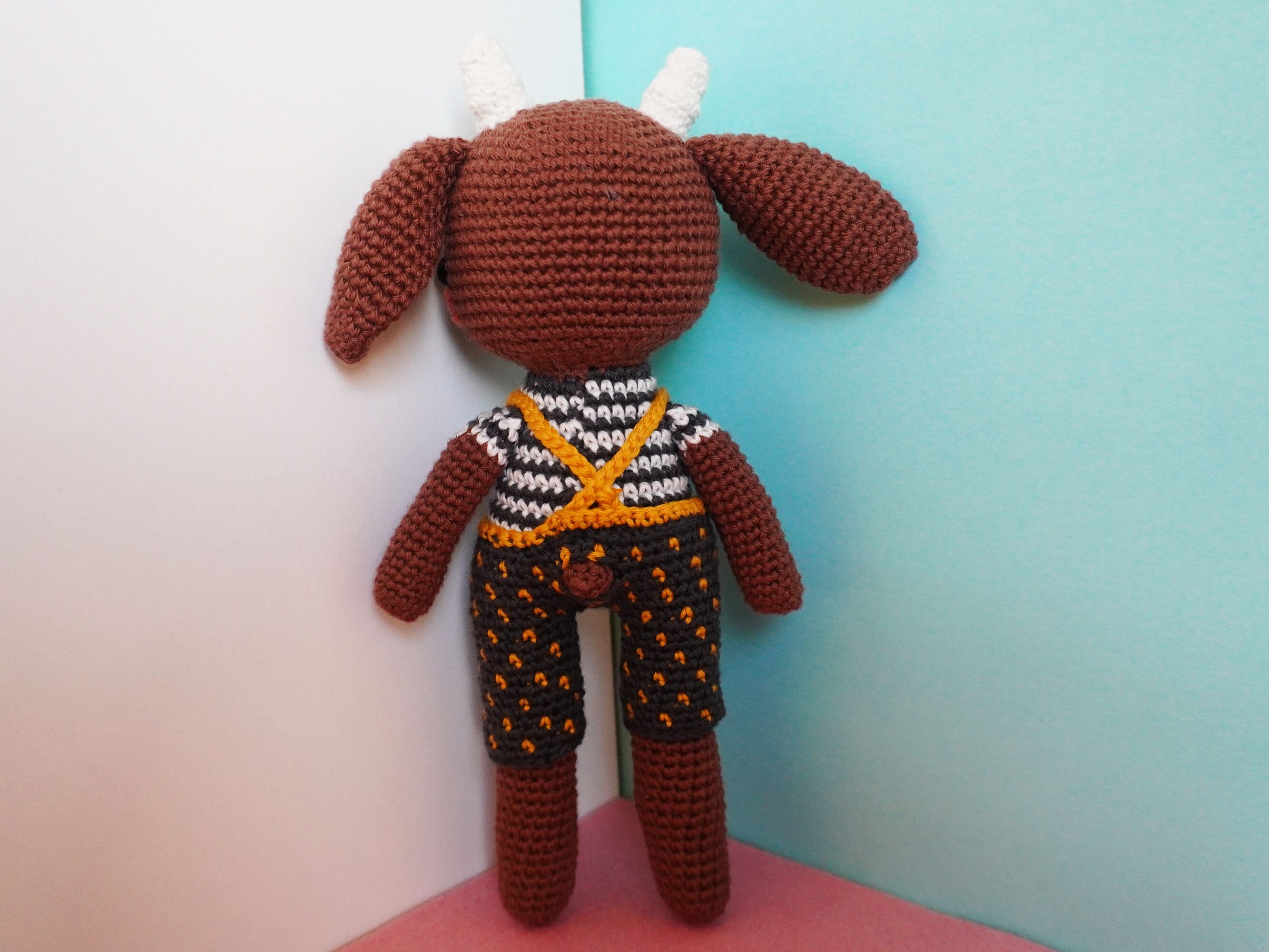 Goat Billy Goat He-goat Crochet Animal Cuddly Toy Stuffed Animal ...