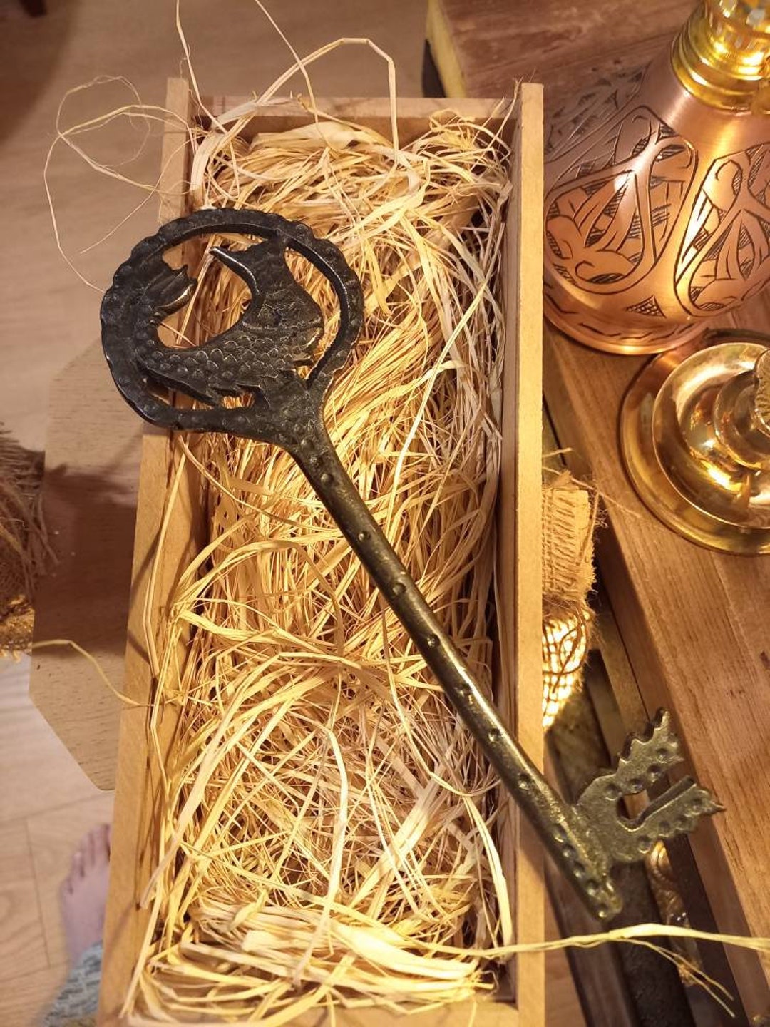 Cast Brass Large Rustic Skeleton Keys, Victorian Keys, Skeleton Key ...