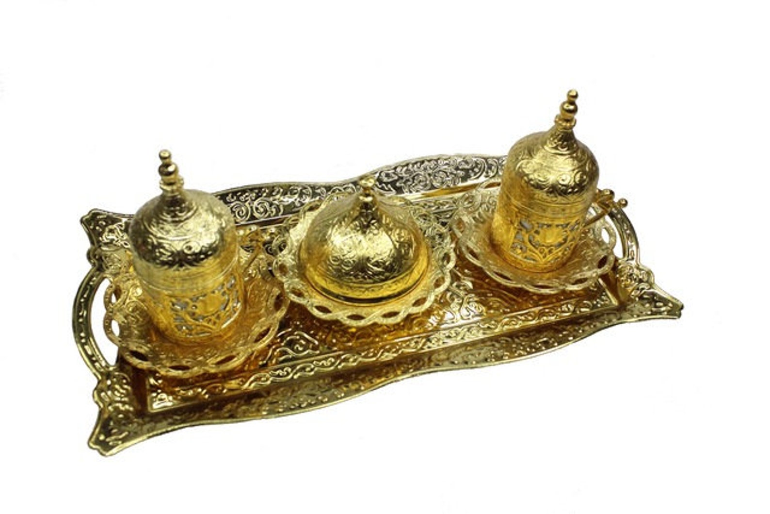 Turkish Greek Arabic Clover Design Turkish Coffee Cup Set With - Etsy