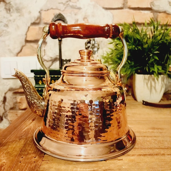 Copper Tea Pot - Etsy