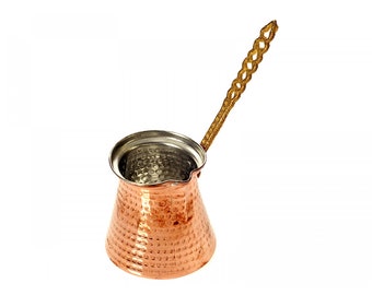 Turkish Coffee Pot Ibrik Cezve Turka Arabic Coffee Hand Made Copper Pot ...