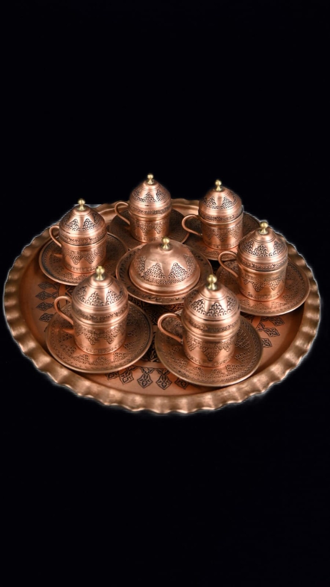 Copper Turkish Coffee Cups, Copper Turkish Coffee Set, Premium ...