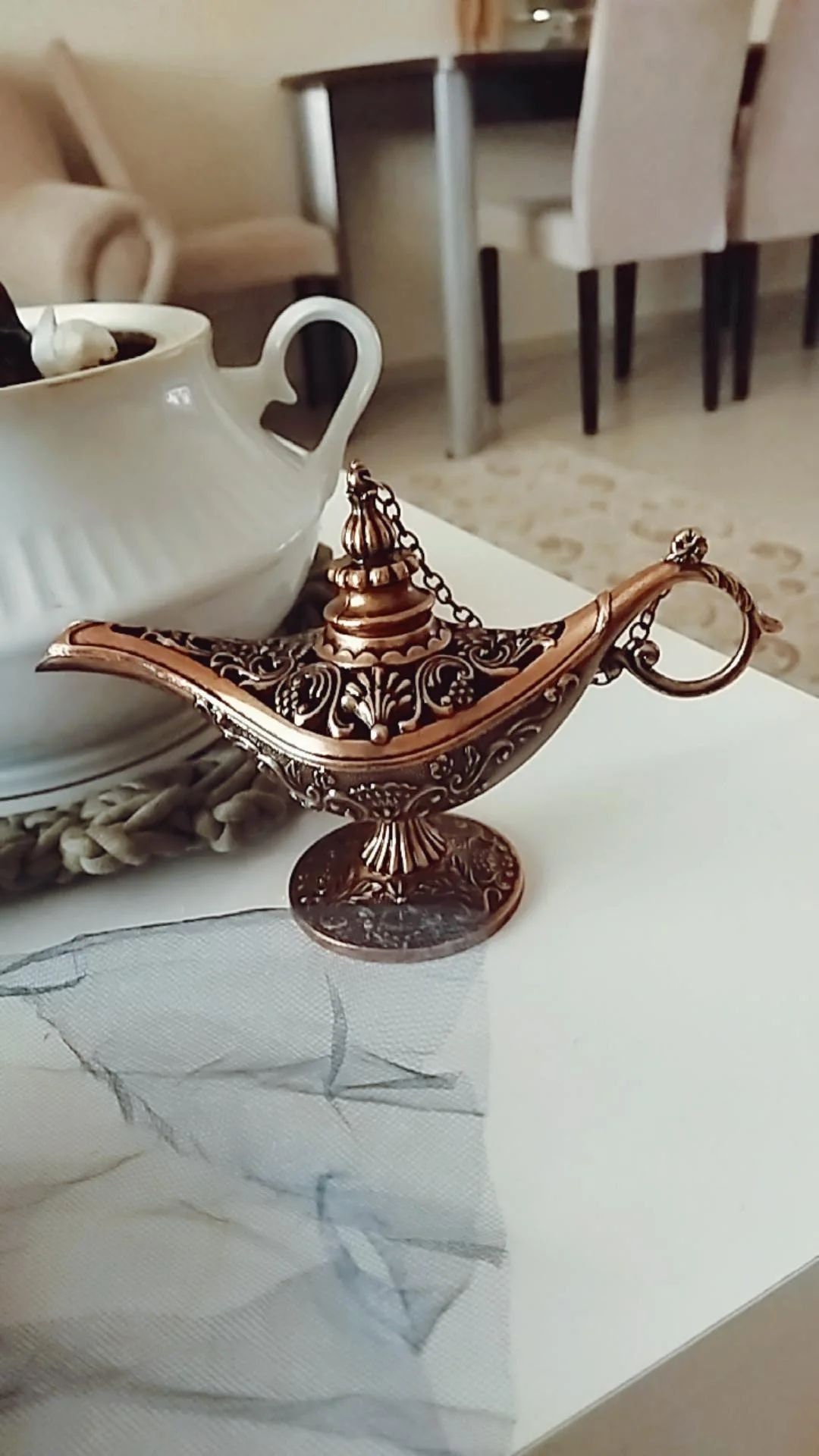 Handmade Aladdin Magic Genie Lamp Genie Lamp, Aladdin Gifts, Purple ...