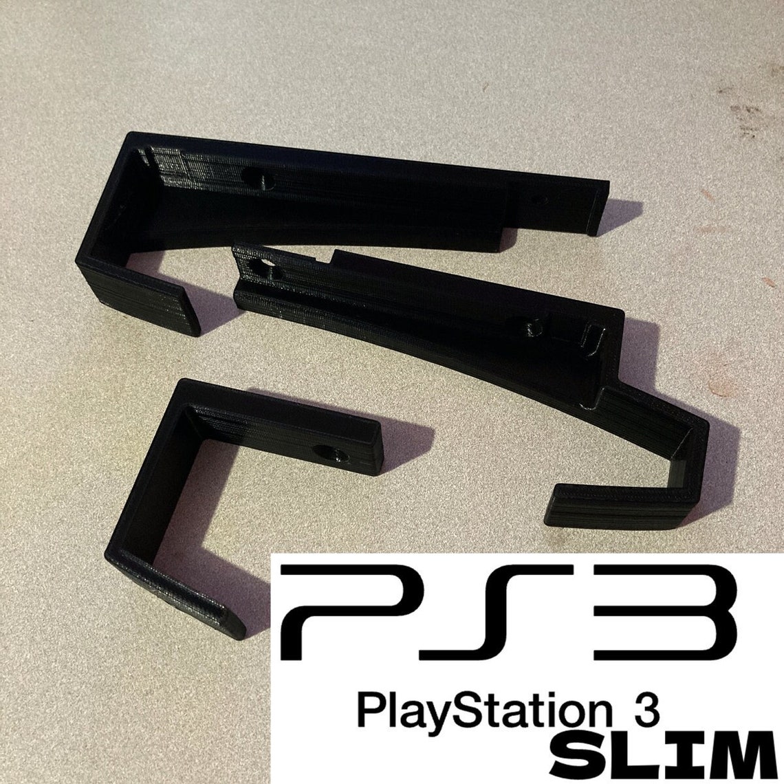 3 Piece 3D Printed Sony Playstation 3 Slim Wall Holder Mount - Etsy