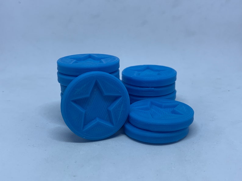 Super Mario 64 3D Printed Blue Coins | Pack of 12 Coins | Grab Them ...