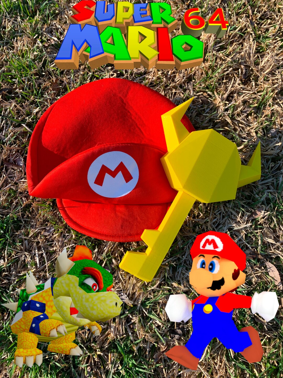 Super Mario 64 Bowser Key Replica - Nostalgic 3d-printed Collectible ...