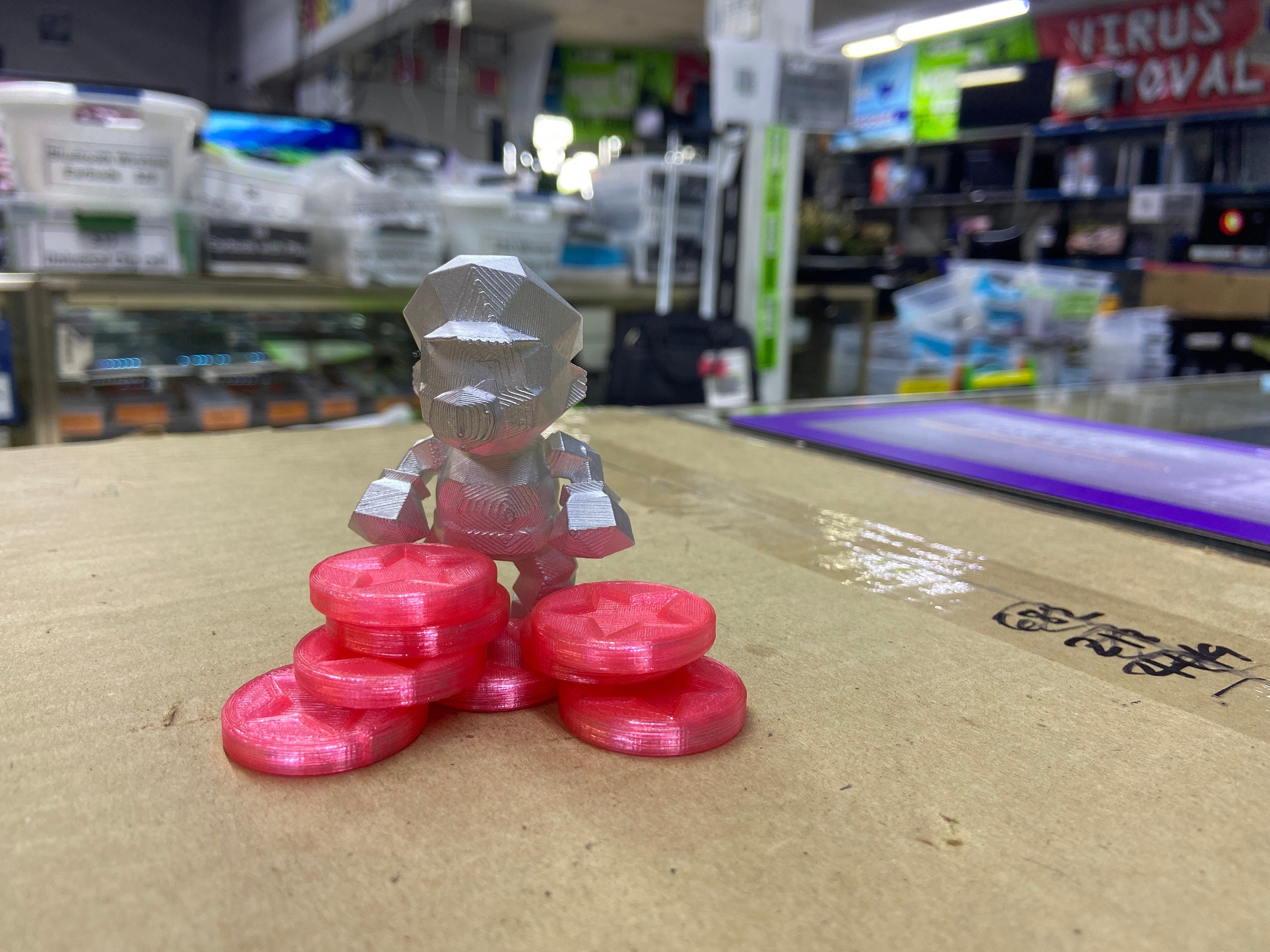 Super Mario 64 3D Printed Red Coins the 8 Red Coins From the Level You ...