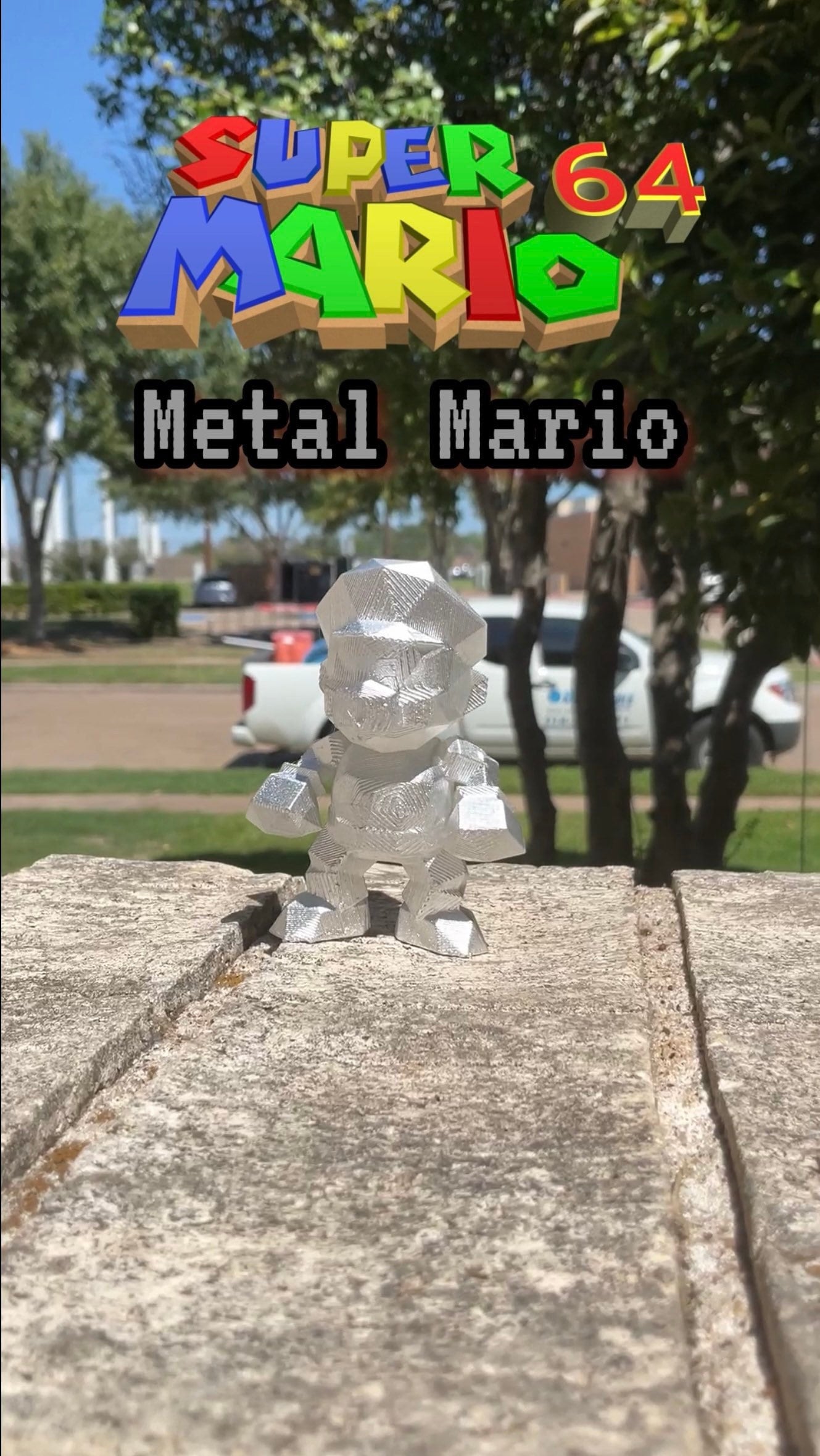 Super Mario 64 Metal Mario 3D Printed Model Figure - Etsy