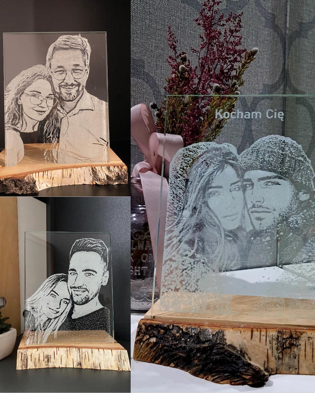 Glass - Laser Engraved Photo - Etsy