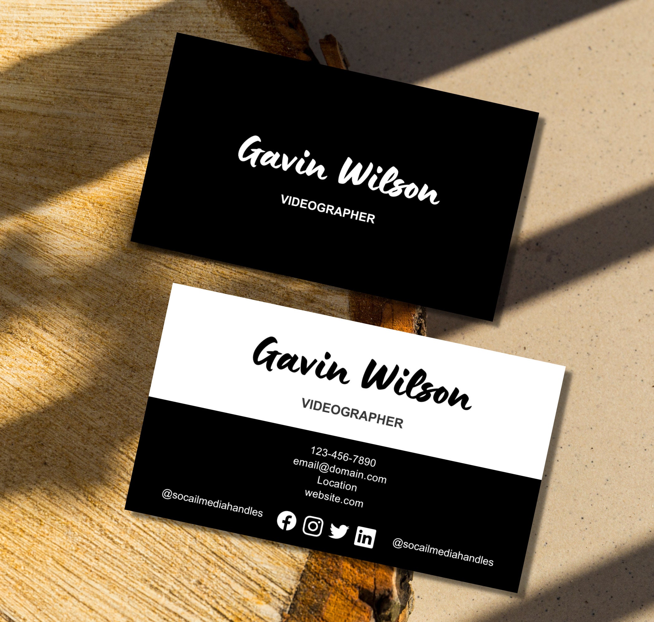 Videography Visiting Card