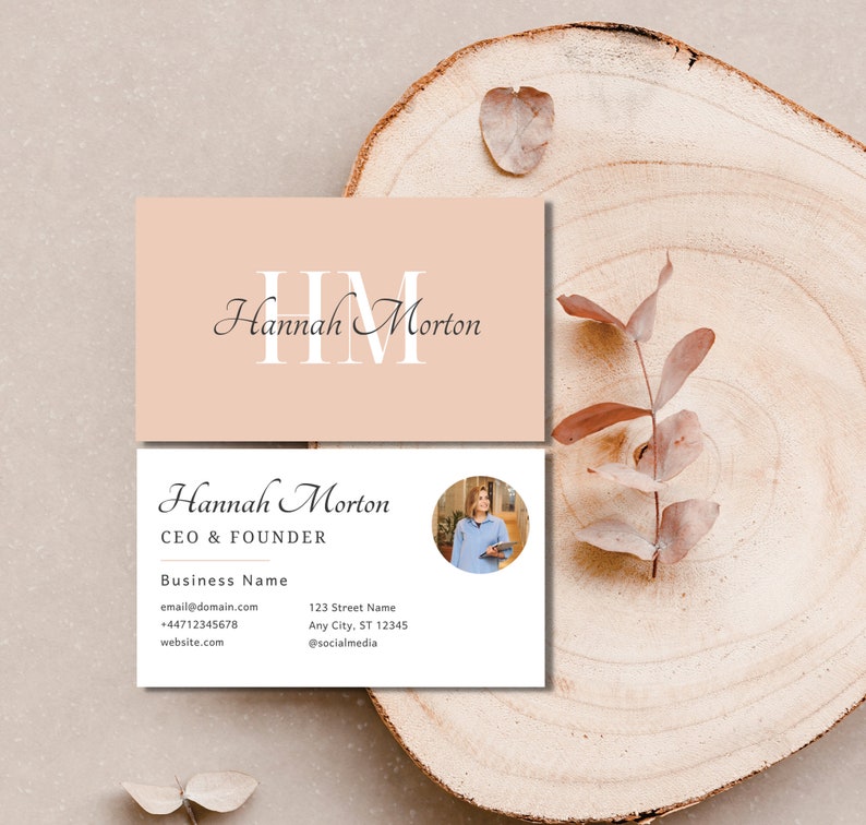 CEO Business Card Template, Founder Business Card, Printable Business ...