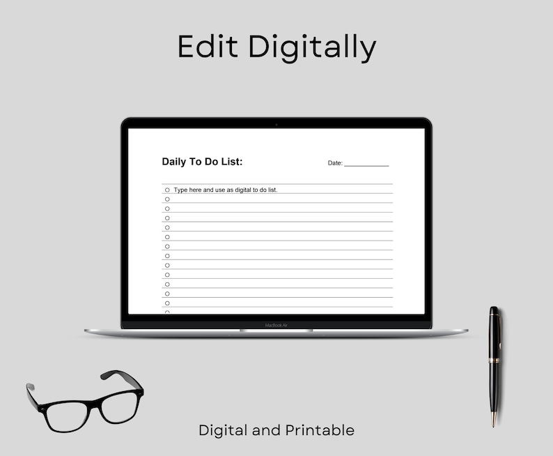 To Do List Printable to Do List Digital to Do List Minimal - Etsy