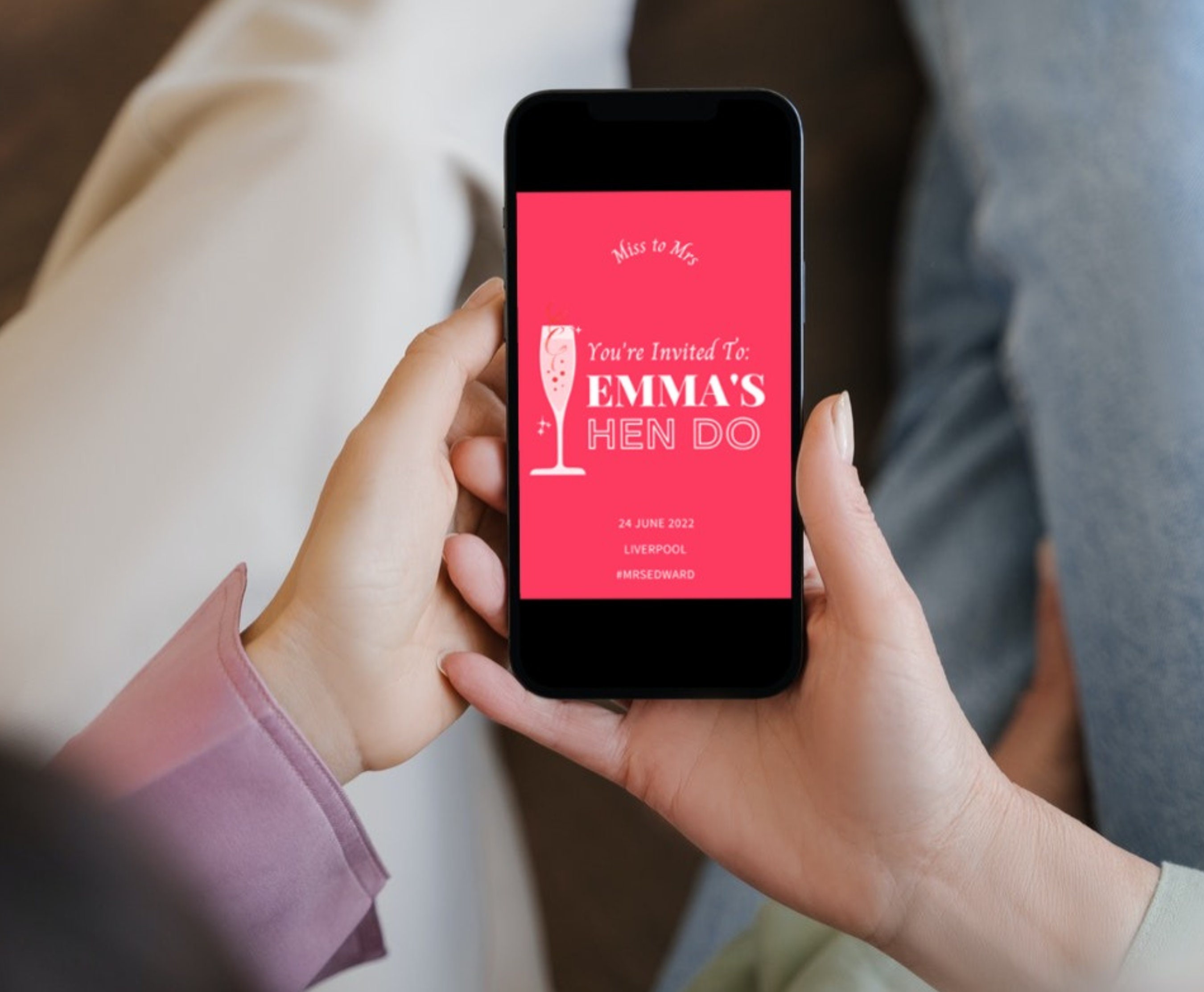 Bachelorette Hen Do Party Invitation Template Editable - Etsy