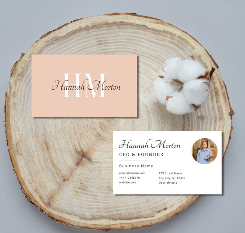 CEO Business Card Template, Founder Business Card, Printable Business ...