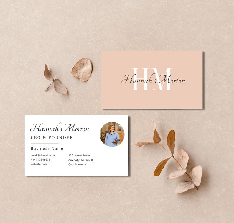 CEO Business Card Template, Founder Business Card, Printable Business ...