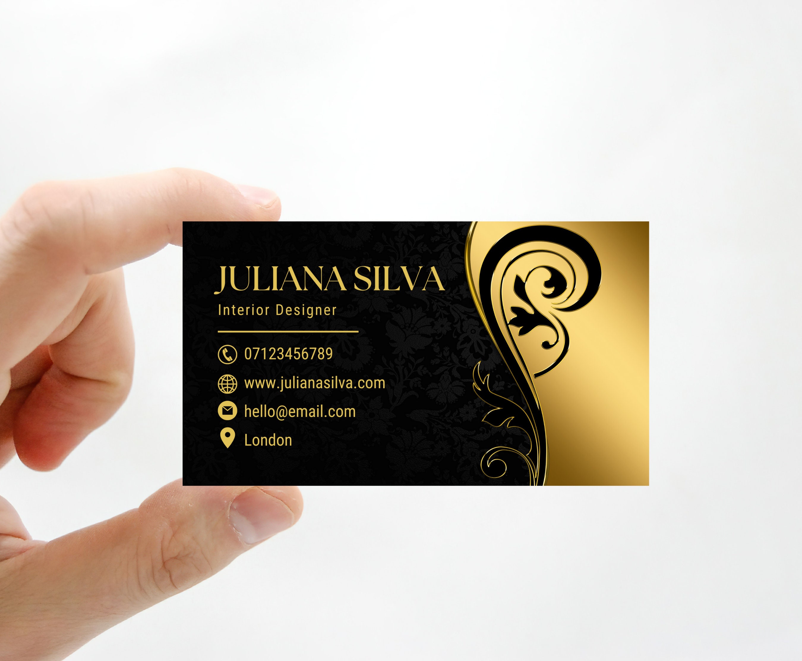 Editable Business Cards Business Cards Mehndi Business Cards Double ...