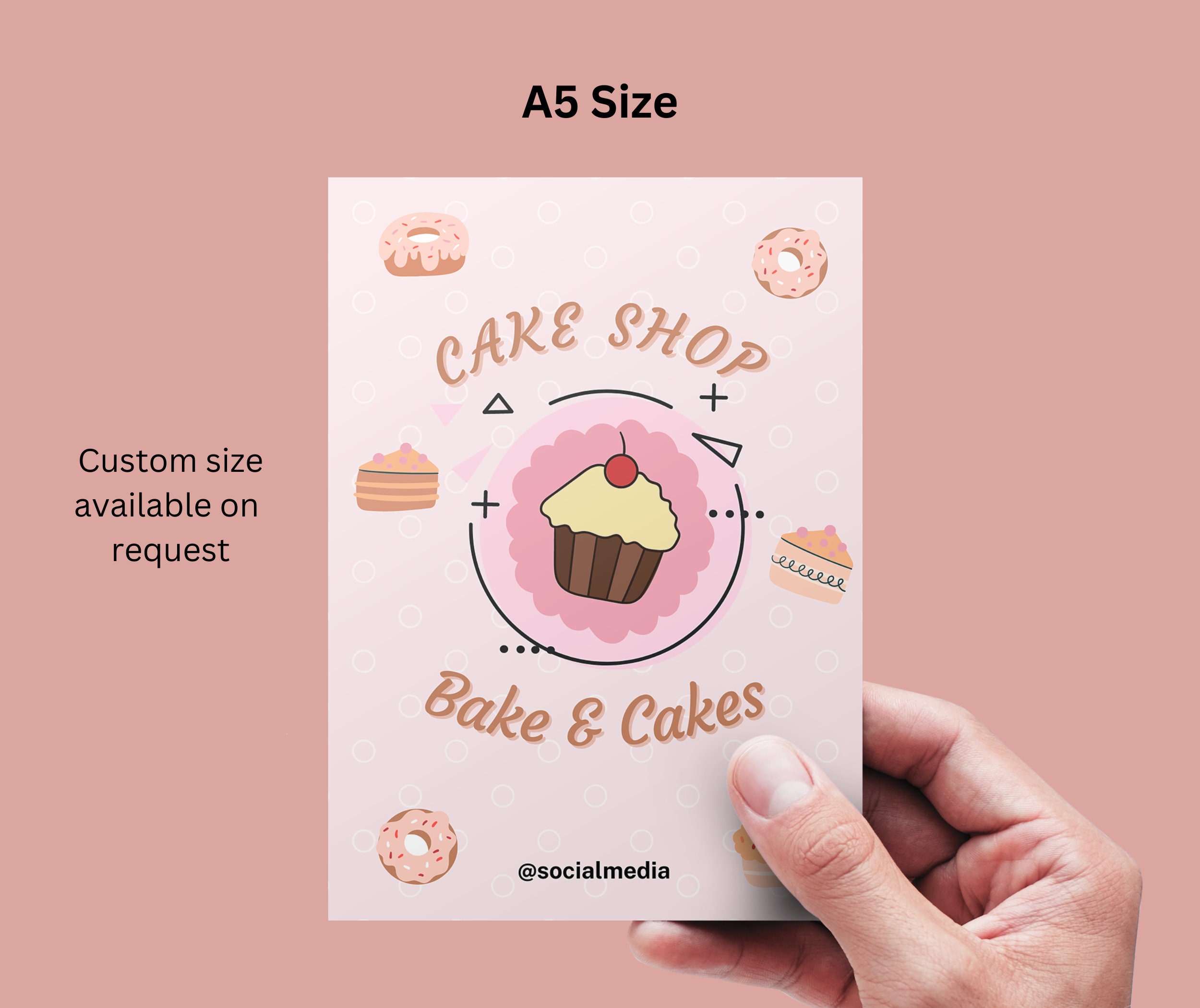 Cake Flyer, A5 Cake Leaflets, A5 Brochures, Cake Business Leaflet, A5 ...