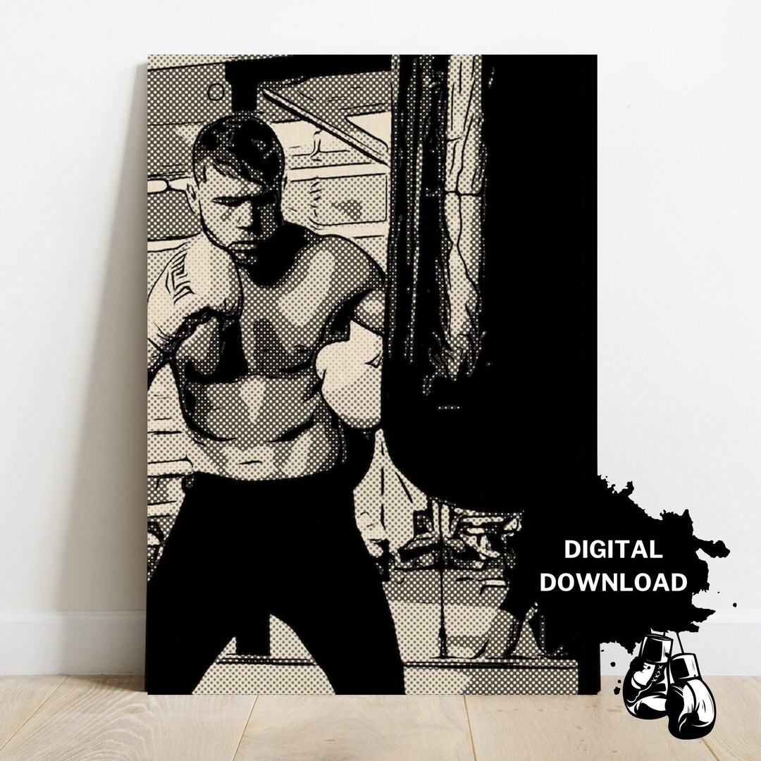 Canelo Alvarez Boxing Poster, Printable Wall Poster, Mexican Legend ...