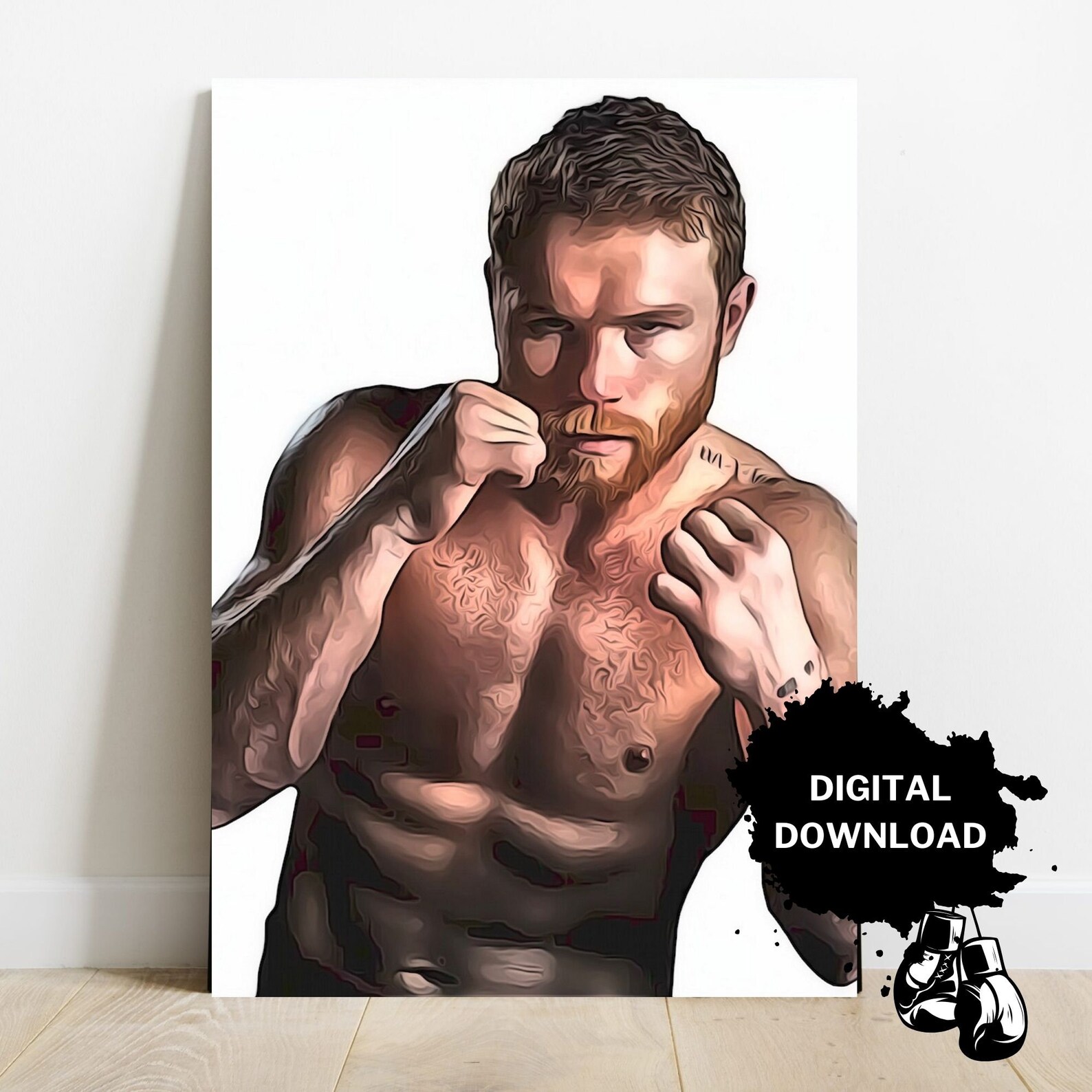 Canelo Alvarez Wall Art, Printable, Mexican Legend, Undisputed Champion ...
