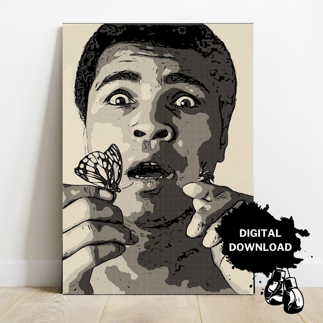 Muhammad Ali Boxing Poster, Heavyweight Champion, Boxing Legend ...