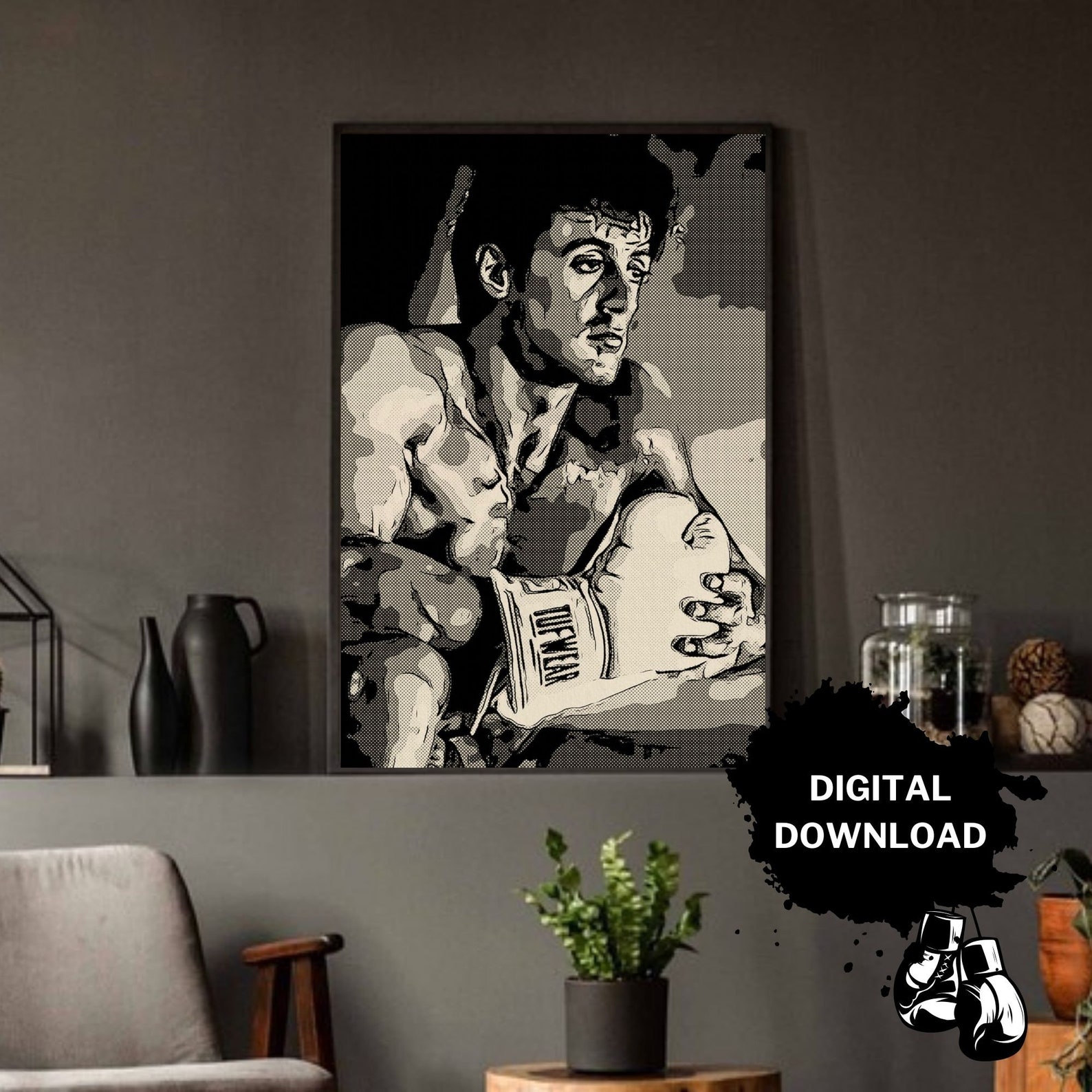 Rocky Balboa Boxing Poster, Boxing Legend, Greatest of All Time ...