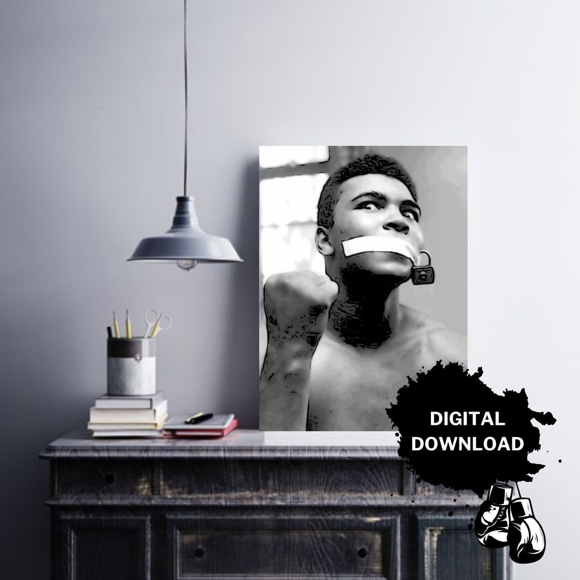 Muhammad Ali Boxing Poster, Heavyweight Legend, All Time Great ...