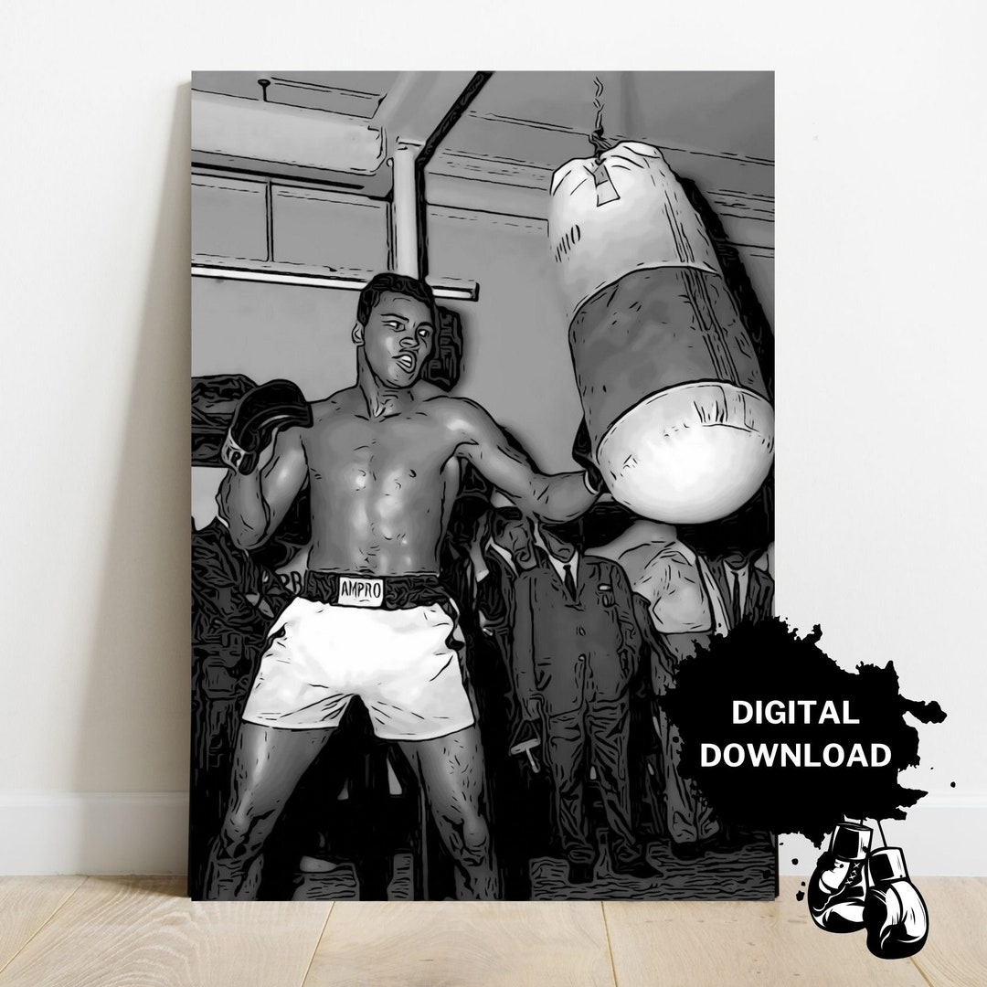 Muhammad Ali Poster, Heavyweight Legend, Boxing Great, Printable Wall ...