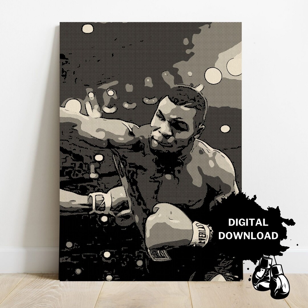 Mike Tyson Poster, Heavyweight Champion, Greatest Boxer, Printable Wall ...