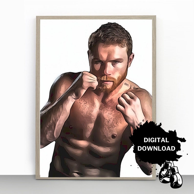 Canelo Alvarez Wall Art, Printable, Mexican Legend, Undisputed Champion ...