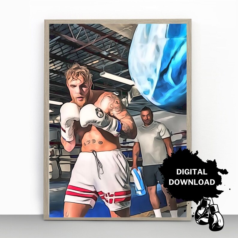 Jake Paul Poster, Printable Poster, Boxing Poster, Influencer ...