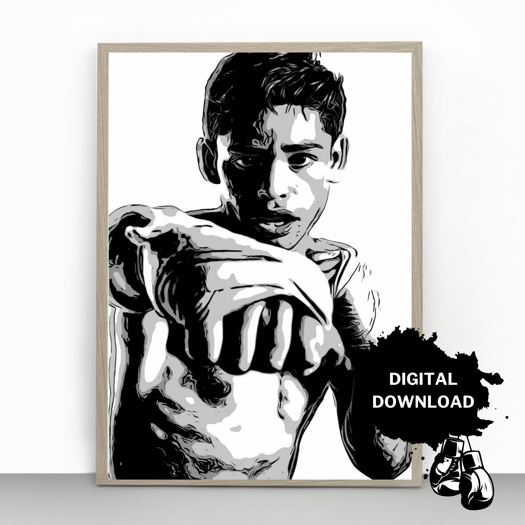 Ryan Garcia Boxing Poster, Boxing Champion, Printable Wall Art, Boxing ...