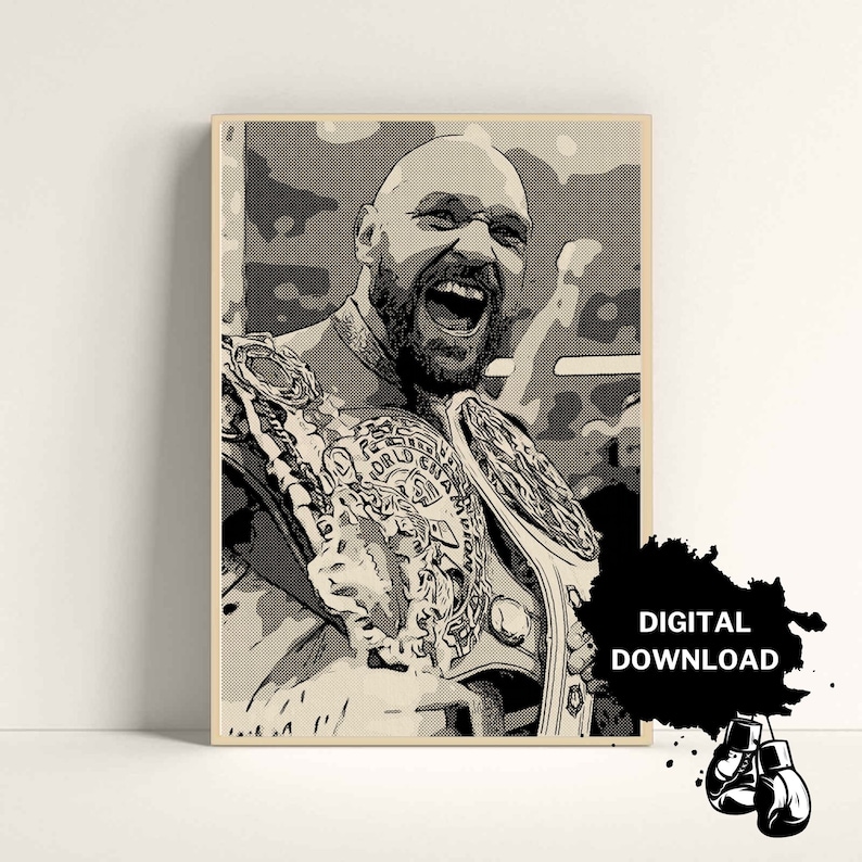 Tyson Fury Poster, Greatest Heavyweight Boxer, Greatest of All Time ...