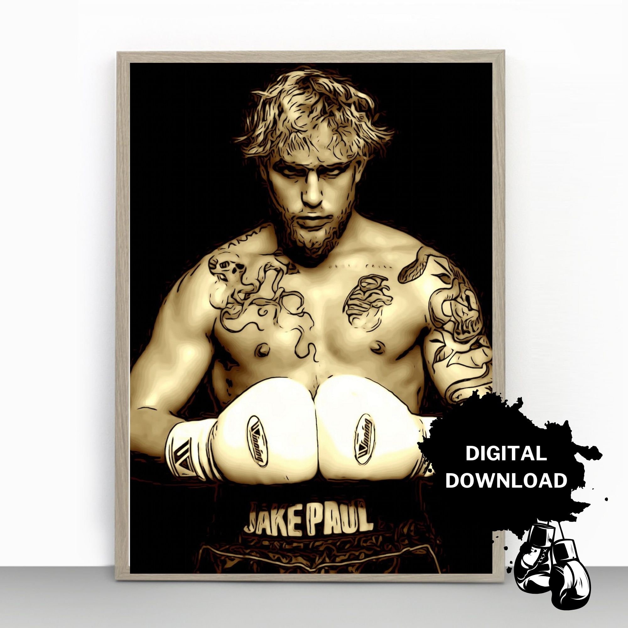 Jake Paul Boxing Poster Printable Wall Art Boxing Poster - Etsy