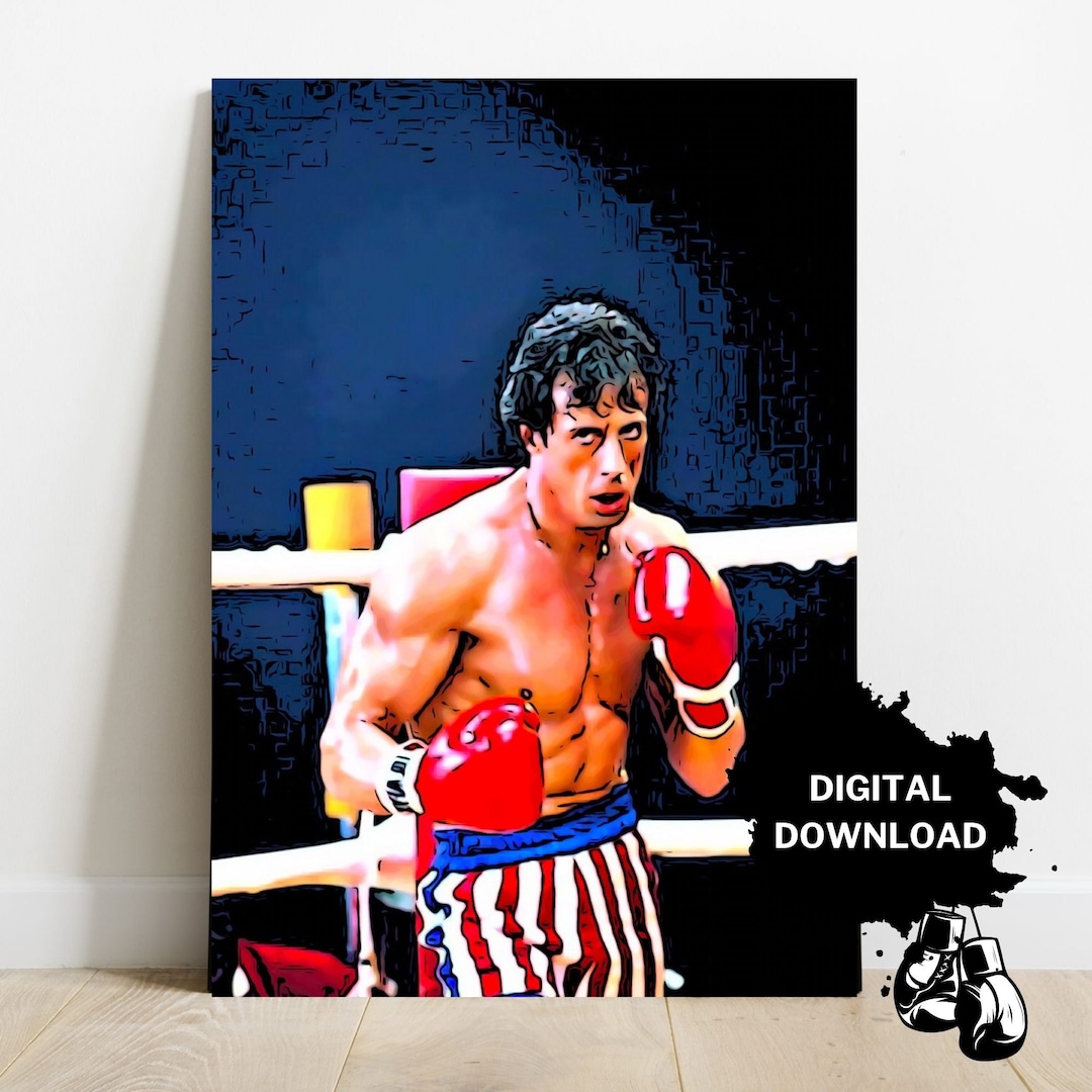Rocky Balboa Poster, Heavyweight Boxing Icon, Greatest Boxer, Printable ...