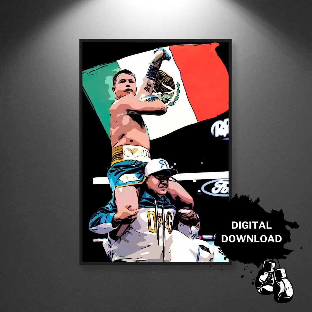 Canelo Alvarez Poster, Printable Wall Art, Boxing Poster, Best Boxer ...