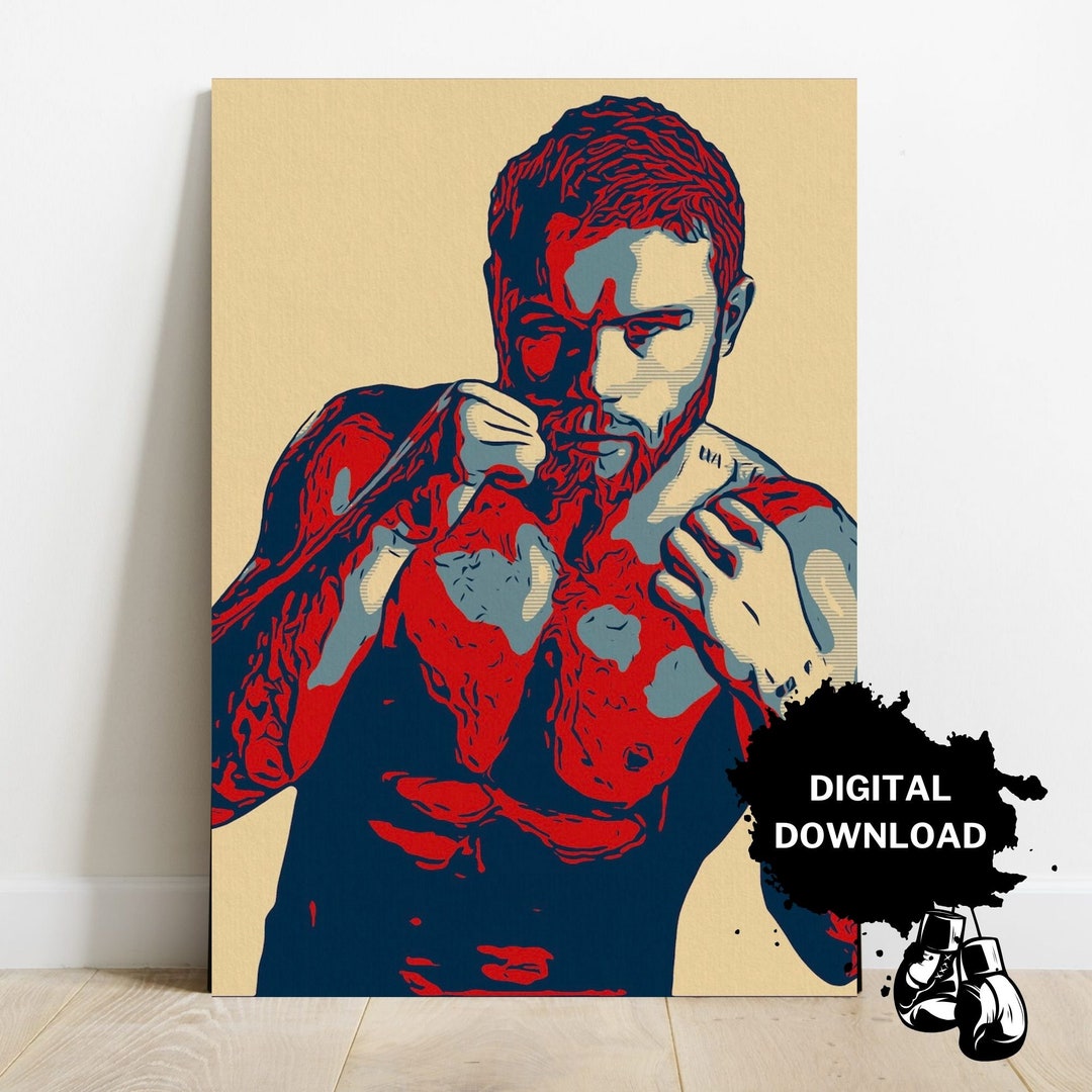 Canelo Alvarez Digital Download Poster, Printable, Boxing Legend, Boxer ...