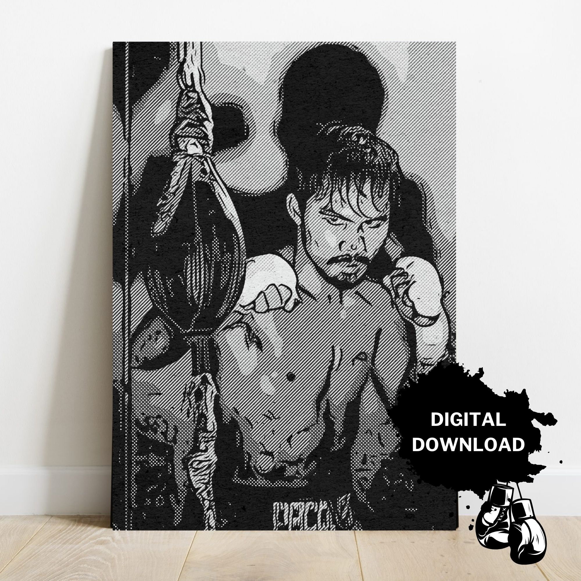 Manny Pacquiao Poster, Boxing Great, Printable Wall Art, Filipino ...
