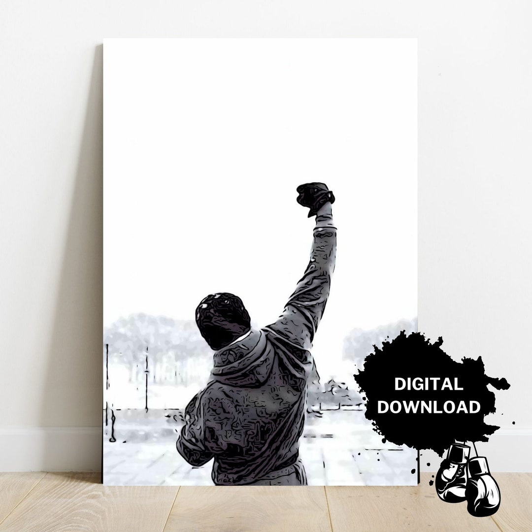 Rocky Balboa Poster, Heavyweight Champion, Boxing Great, Wall Art ...