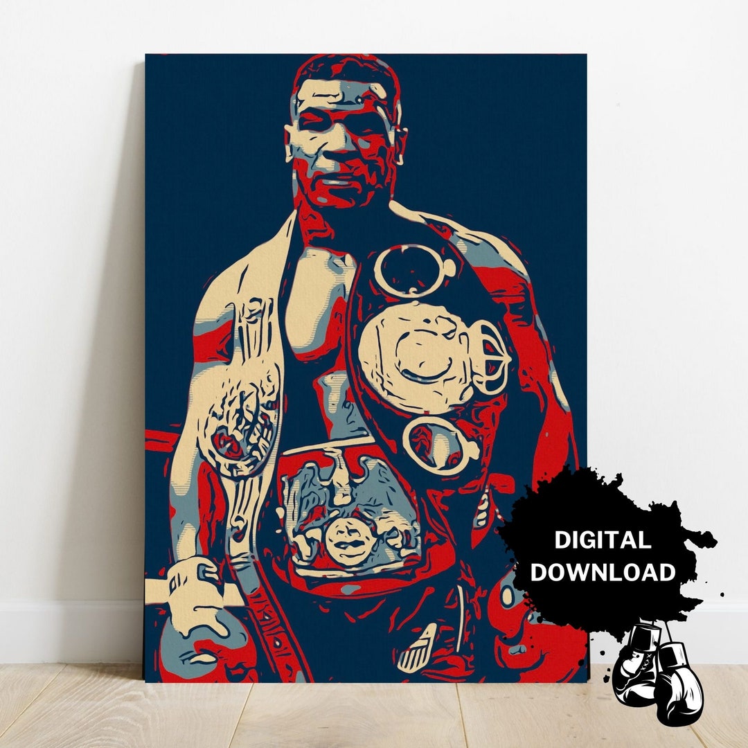 Mike Tyson Poster, Greatest Heavyweight Boxer, Greatest of All Time ...