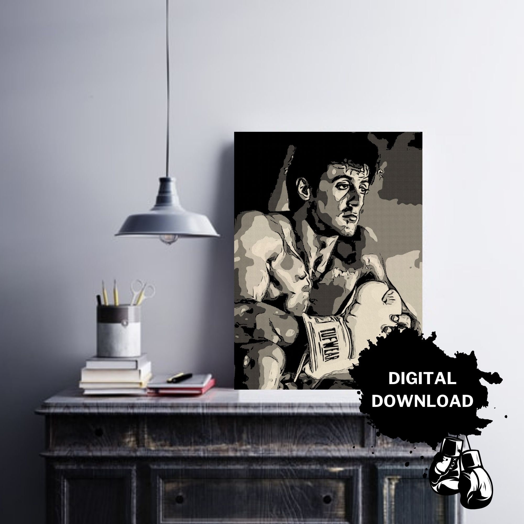 Rocky Balboa Boxing Poster, Boxing Legend, Greatest of All Time ...