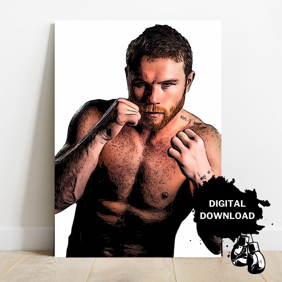 Canelo Alvarez Digital Download Poster, Printable, Boxing Legend, Boxer ...