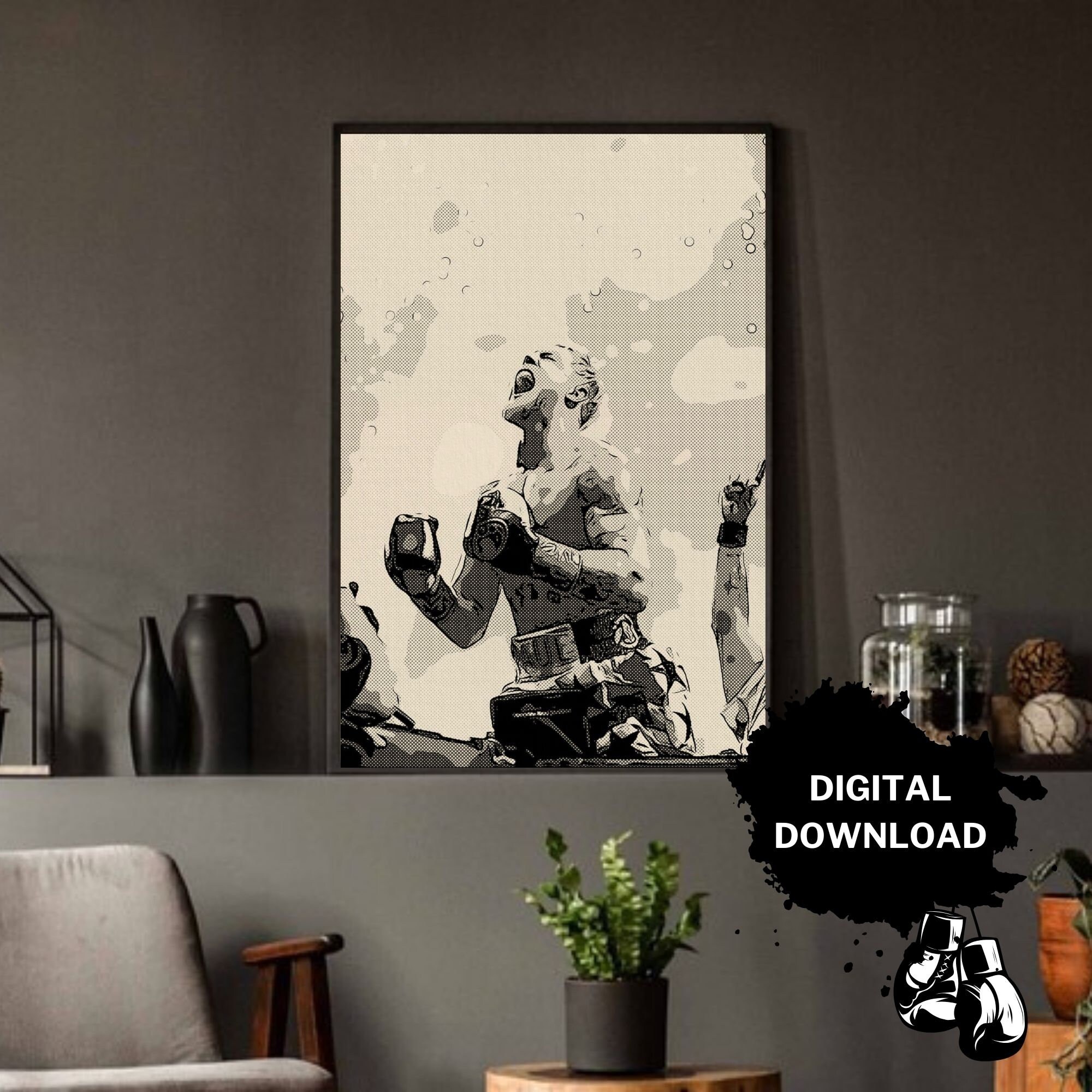 Jake Paul Poster Printable Wall Poster Boxing Maverick - Etsy