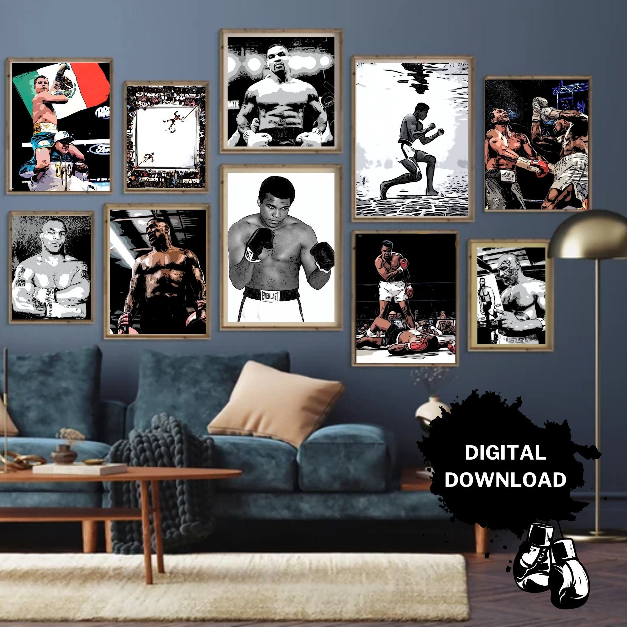 Muhammad Ali Boxing Poster, Heavyweight Champion, Boxing Great ...