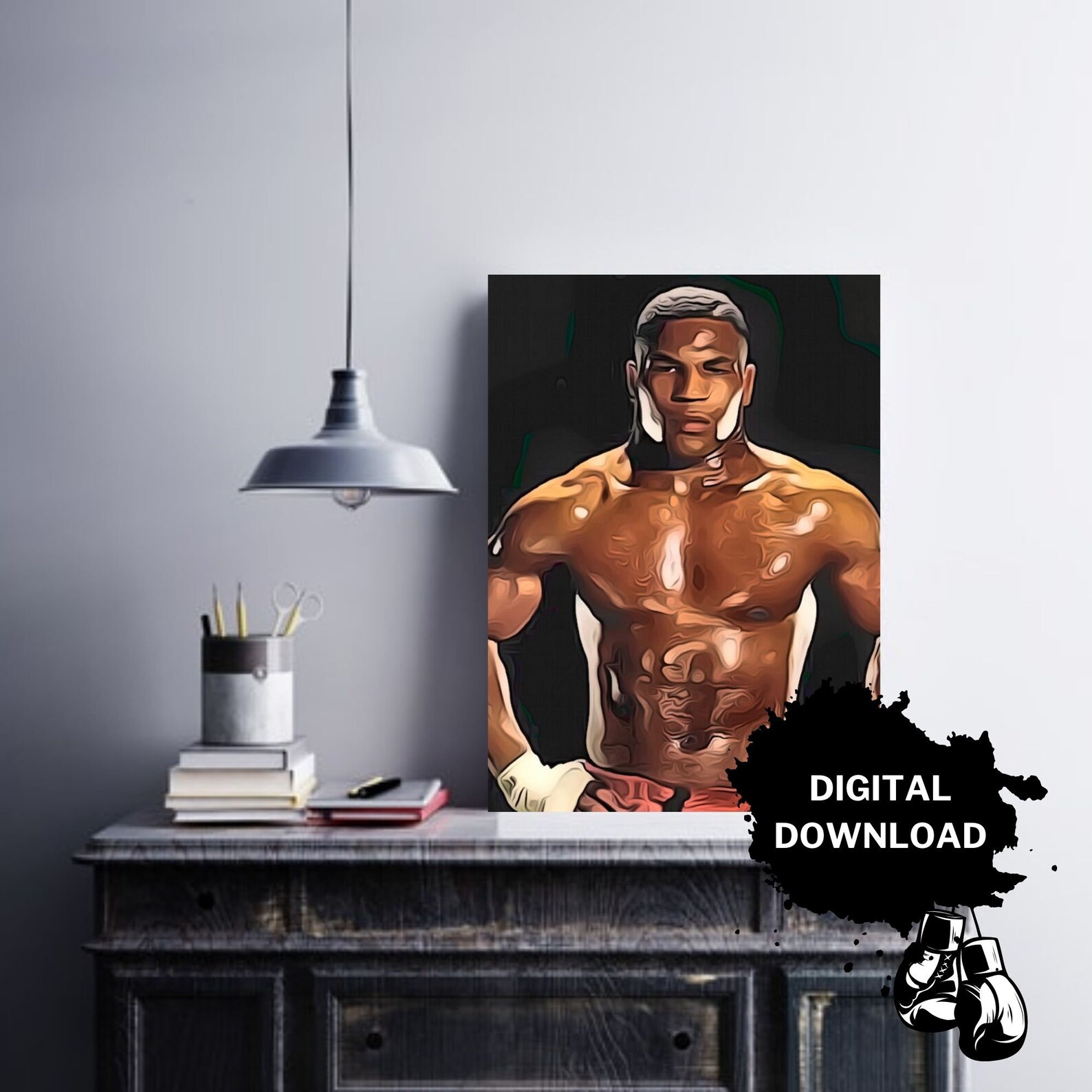 Mike Tyson Poster, Heavyweight Champion, Best Boxer, Printable Wall Art ...