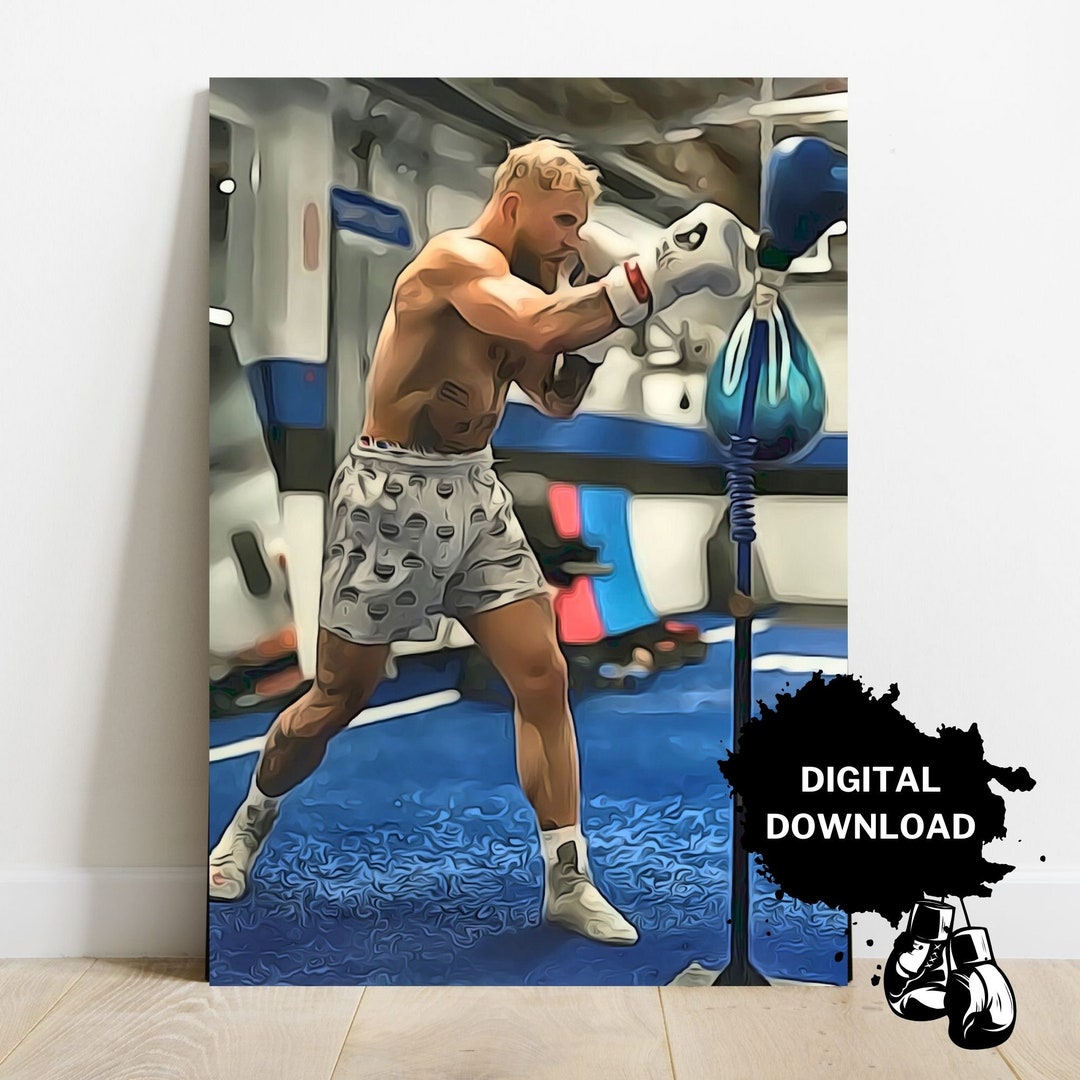 Jake Paul Boxing Poster, Printable Wall Poster, Boxing Maverick ...