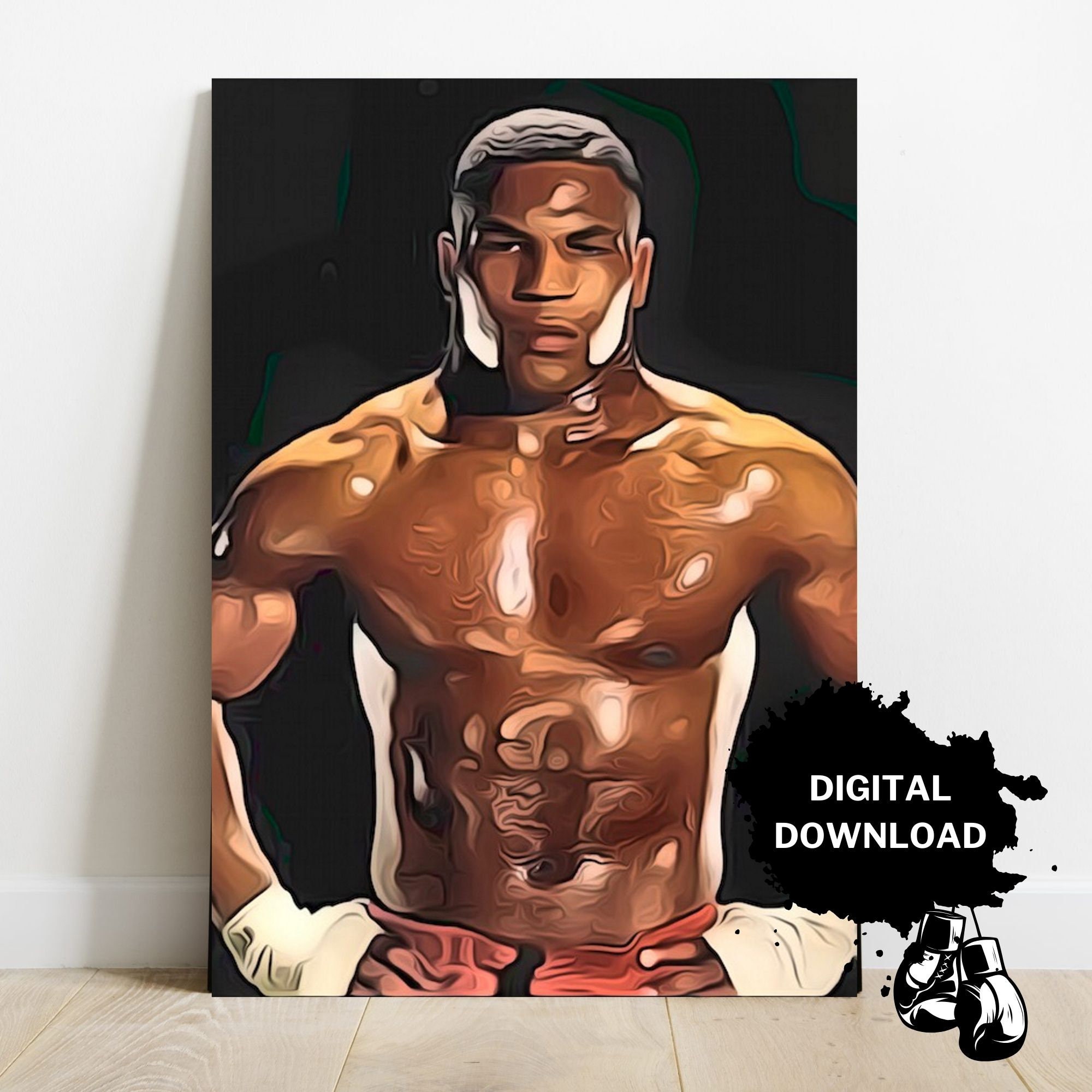 Mike Tyson Poster, Heavyweight Champion, Best Boxer, Printable Wall Art ...