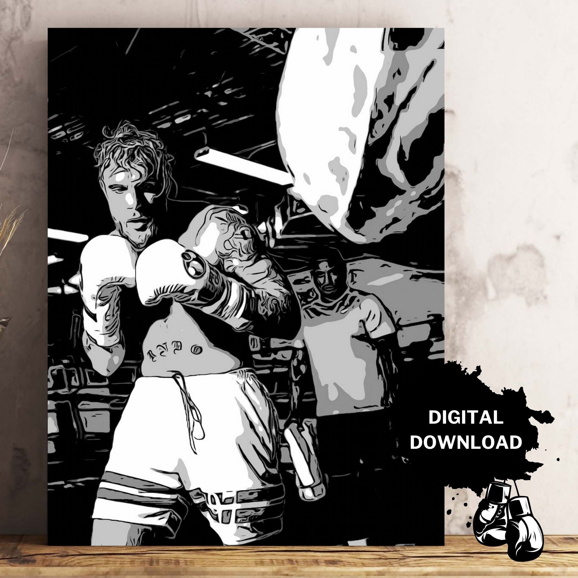 Jake Paul Boxing Poster, Printable Wall Art, Boxing Poster, Boxing ...
