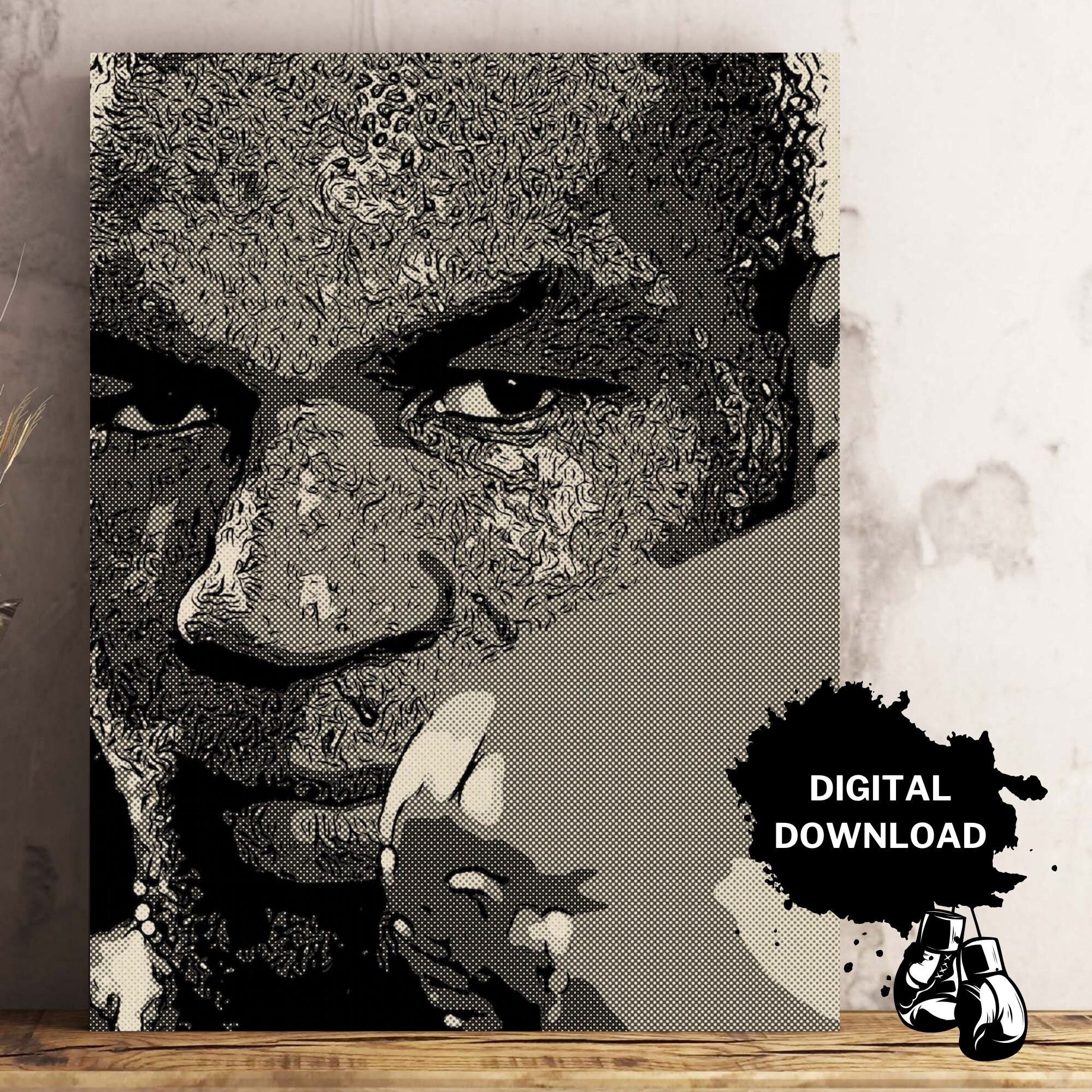 Mike Tyson Boxing Poster, Greatest Heavyweight Boxer, Greatest of All ...