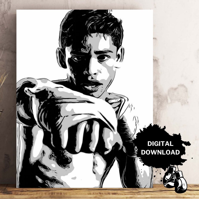 Ryan Garcia Boxing Poster, Boxing Champion, Printable Wall Art, Boxing ...